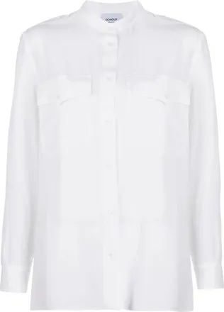 Dondup Femme, Blouses et Chemises, Blanc, Taille: 44 FR 000 Camicia Bianca Lunga