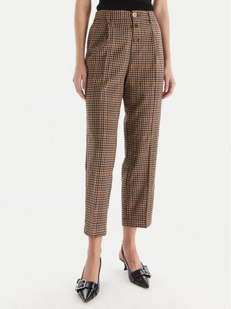 Liu Jo Stoffhose MF5157 T4335 P9002 Braun Regular Fit