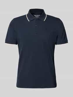 Blend Regular Fit Poloshirt mit Logo-Stitching Modell Hedin