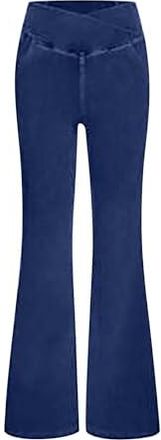 Generic Bootcut Jeans pour femme - Taille haute - Stretch - Skinny - Confortable - &Eacute;l&eacute;gant - Pantalon de loisirs &eacute;lastique - Pantalon d&eacute;contract&eacute; avec taille 