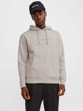 Jack & Jones Kapuzensweatshirt JJESTAR mit 3D-Print und Kapuze f&uuml;r vielseitige Anl&auml;sse Baumwollmischung, relaxed fit
