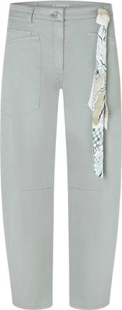 Cambio Femme, Jeans, Vert, Taille: 40 FR Pantalon court O-shaped Ocean