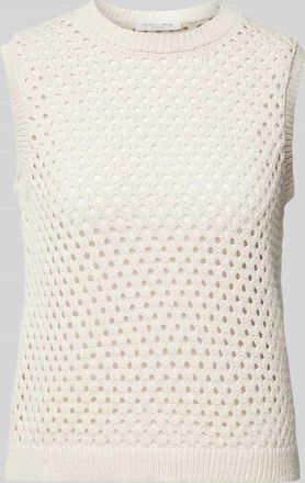 Christian Berg Stricktop mit Lochmuster