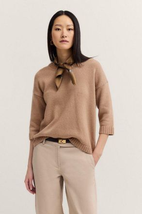 Bugatti Rundhalspullover elegant & bequem aus einem weichen Kaschmir-Mix