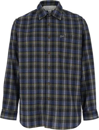 ERL Erl, Homme, Chemises, Gris, Taille: S Woven Check Shirt
