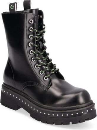 Guess FL7JYALEA10 Bottes haute amphibie Mode Boot, Black Patent, 37 EU