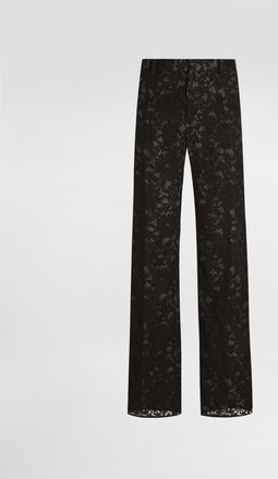 Dolce & Gabbana Lace Trousers Lined With Silk - Mann Collection Mehrfarbig 52