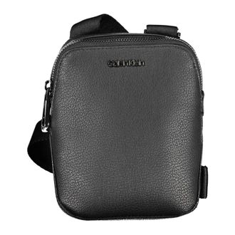 Calvin Klein Schwarze Herren Umh&auml;ngetasche mit Verstellbarem Riemen - - Bags - Herren - Schwarzk - ONE SIZE