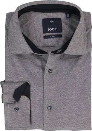 Joop Herren Hemd blau Jersey Slim Fit