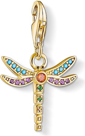 Thomas Sabo Thomas Sabo Damen Charm-Anhänger Libelle bunt 925 Sterling Silber 1758-974-7