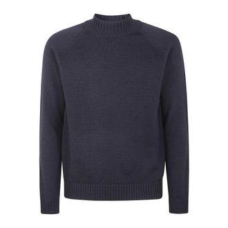 Slowear Pullover mit Stehkragen und Raglan&auml;rmeln - - Knitwear - Herren - Schwarzk - M