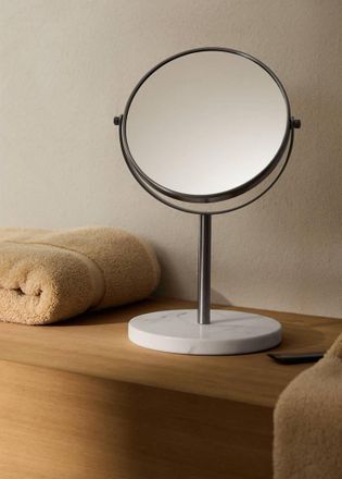 Mango Miroir de coiffeuse en marbre blanc - Home - Taille unique - MANGO HOME