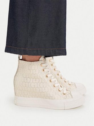 Guess Sneakers aus Stoff FLTSUN FAL12 Hellbeige
