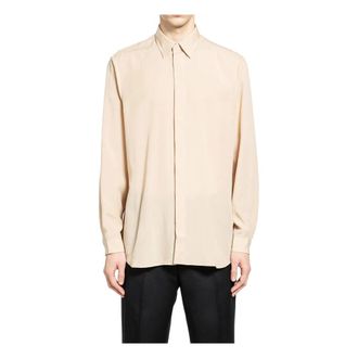 Lardini Chemise en lin et Tencel - Homme - Chemises - Beige - Taille: 2XL