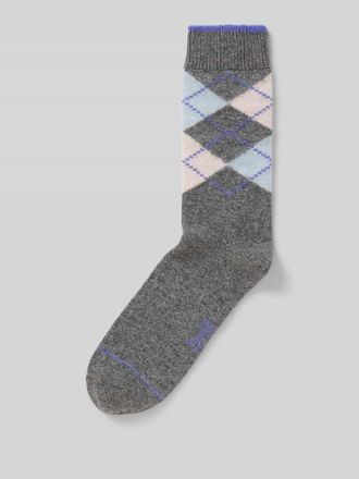 Unio Hamburg Socken mit Kaschmir-Anteil und Kontraststreifen
