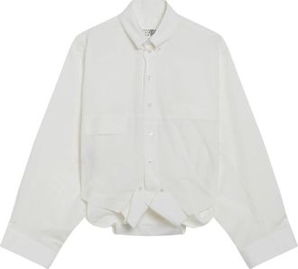 Maison Margiela Femme, Blouses et Chemises, Beige, Taille: 38 FR Chemise &agrave; manches longues