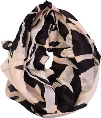Manila Grace unisex, Accessoires, Noir, Taille: ONE Size Foulard Imprim&eacute;