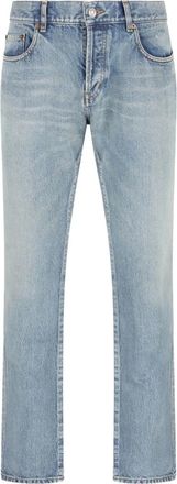 Saint Laurent Ausgeblichene Jeans - Blau