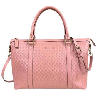 Gucci Sac &agrave; main en cuir Pre-owned - Femme - Pre-owned - Rose - Taille: ONE Size