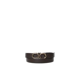 Ferragamo Homme, Accessoires, Brun, Taille: 115 CM Ceinture R&eacute;versible Gancini