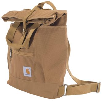 Carhartt Work in Progress Unisex-Erwachsene Umwandelbare Rucksacktasche, Strapazierfähige Tragetasche mit Verstellbaren Rucksackgurten und Laptop-Fach Rucksack Tote, Braun Brow