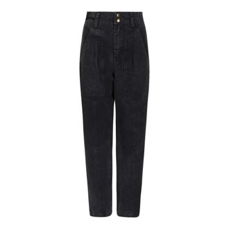 Isabel Marant Bundfaltenjeans - - Jeans - Damen - Schwarzk - XS