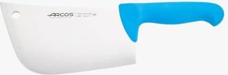 Arcos Fleischermesser Cleaver - Klinge aus Edelstahl 20 cm - Griff aus Polypropylen, Widerstandsf&auml;hig und Hygienisch - Blau, Serie 2900, Farberkennungssyste