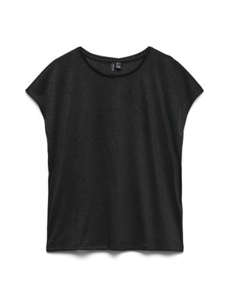 Vero Moda Damen Vmsarah AVA Ss Top JRS Ga Noos, Black, Medium