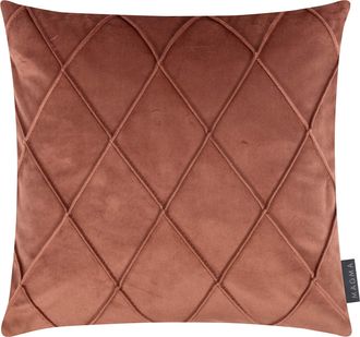 Magma Heimtex MAGMA-Heimtex Samt-Kissenhülle Nobless - 2er-Set - Made in Germany (Terracotta, 40 x 40 cm)