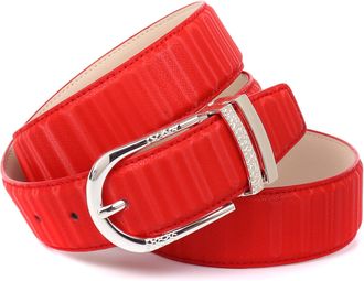 Anthoni Crown Damen Lederg&uuml;rtel G&uuml;rtel, Rot, 85