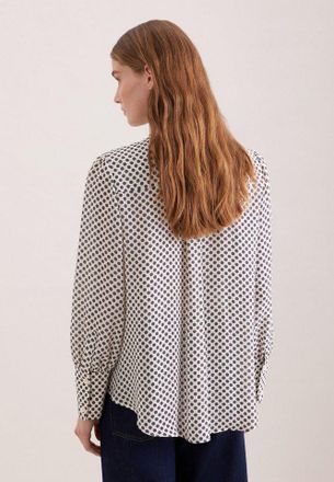 Seidensticker Klassische Bluse 1/1 Kragen Druck