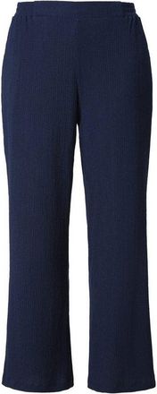 Ulla Popken Schlupfhose Hose Struktur weites Bein Komfortbund