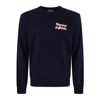 MC2 Saint Barth Crewneck Heron Light - - Knitwear - Herren - Blau - M