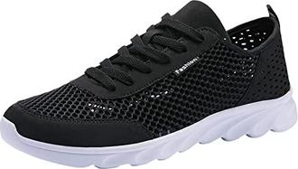 Generic Chaussures de sport d&eacute;contract&eacute;es pour homme - Baskets de marche en maille &agrave; lacets - Chaussures de tennis respirantes et confortables - Chaussures pl