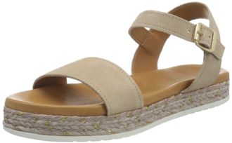 Marco Tozzi Marco Tozzi Damen 2-2-28146-26 Veloursleder Sandale, Nude, 37 EU