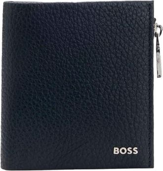 BOSS New Crosstown SM Zip, Around_Wallet Hommes, Bleu Marine, Taille Unique