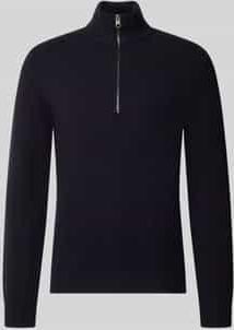 Cinque Regular Fit Strickpullover mit Troyer-Kragen