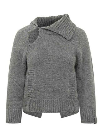 Victoria Beckham Rundhalspullover - Grau