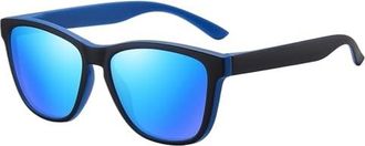 Generic Lunettes De Soleil Polaris&eacute;es For Hommes Et Femmes, Monture Carr&eacute;e Tendance.(Blue)