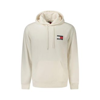 Tommy Hilfiger Homme, Sweatshirts et sweats &agrave; capuche, Blanc, Taille: XL TJM Reg Essential Flag Hood Ext