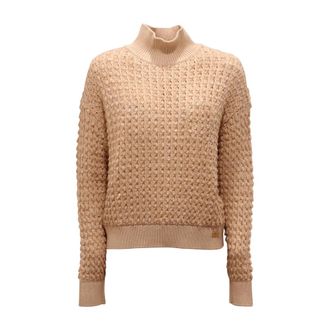 Elisabetta Franchi Mk-20Q-56E2 Rollkragenpullover - - Knitwear - Damen - Beige - M