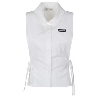 Miu Miu Mk2041 Hemd - - Blouses & Shirts - Damen - Wei&szlig; - M
