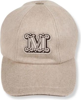 Max Mara Caps & Mützen - Durante Cashmere Baseball Cap - Gr. 57 - in Beige - für Damen