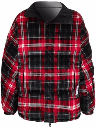 Dolce & Gabbana Wendbare Steppjacke mit Karo - Rot