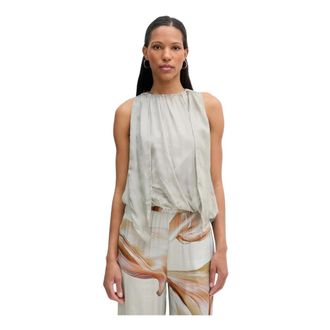 Isabelle Blanche Seiden-Top - - Tops - Damen - Beige - S