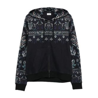 Etro Paisley Print Full-Zip Hoodie - - Sweatshirts & Hoodies - Herren - Schwarzk - S