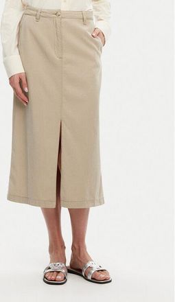 Tommy Hilfiger Midirock WW0WW44726 Beige Regular Fit