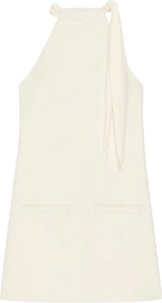 Courr&egrave;ges Knielanges Kleid - Wei&szlig;