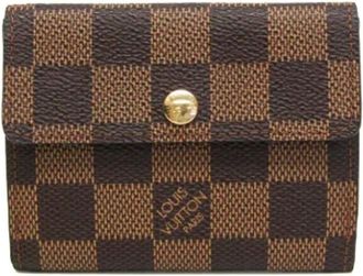 Louis Vuitton unisex, Pre-owned, Brun, Taille: ONE Size Portefeuille Vintage en Toile Pre-owned