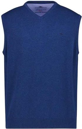 Fynch-Hatton Fynch-Hatton Herren Pullover blau Baumwolle unifarben
